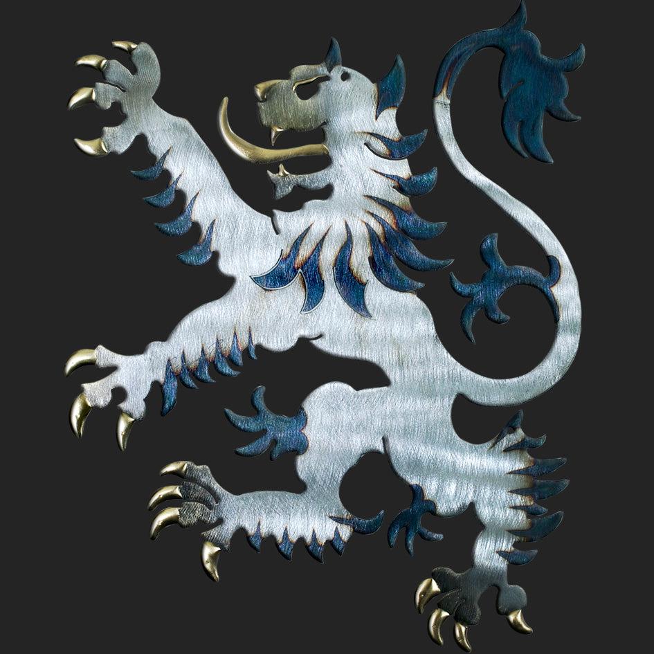 Rampant Lion Vector Design Of Rampant Lion With Medieval Pennant And